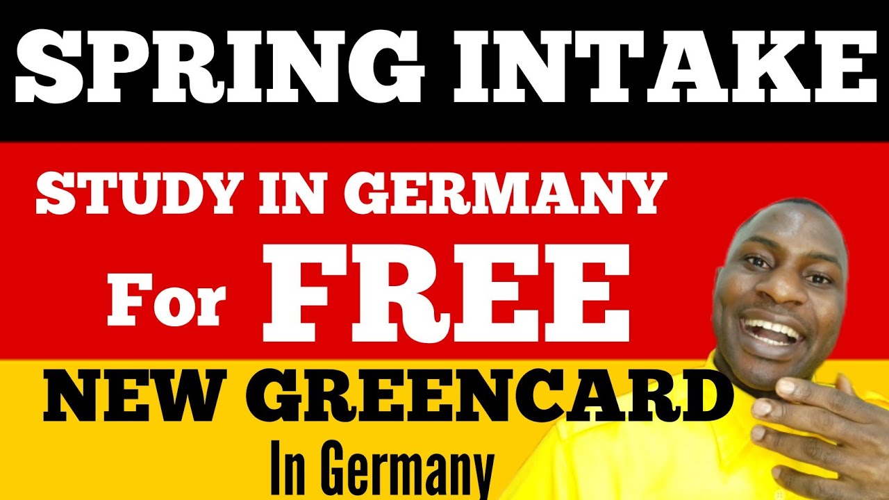 STUDY IN GERMANY FOR FREE, APPLY AND GERMANY NEW GREEN CARD - YouTube