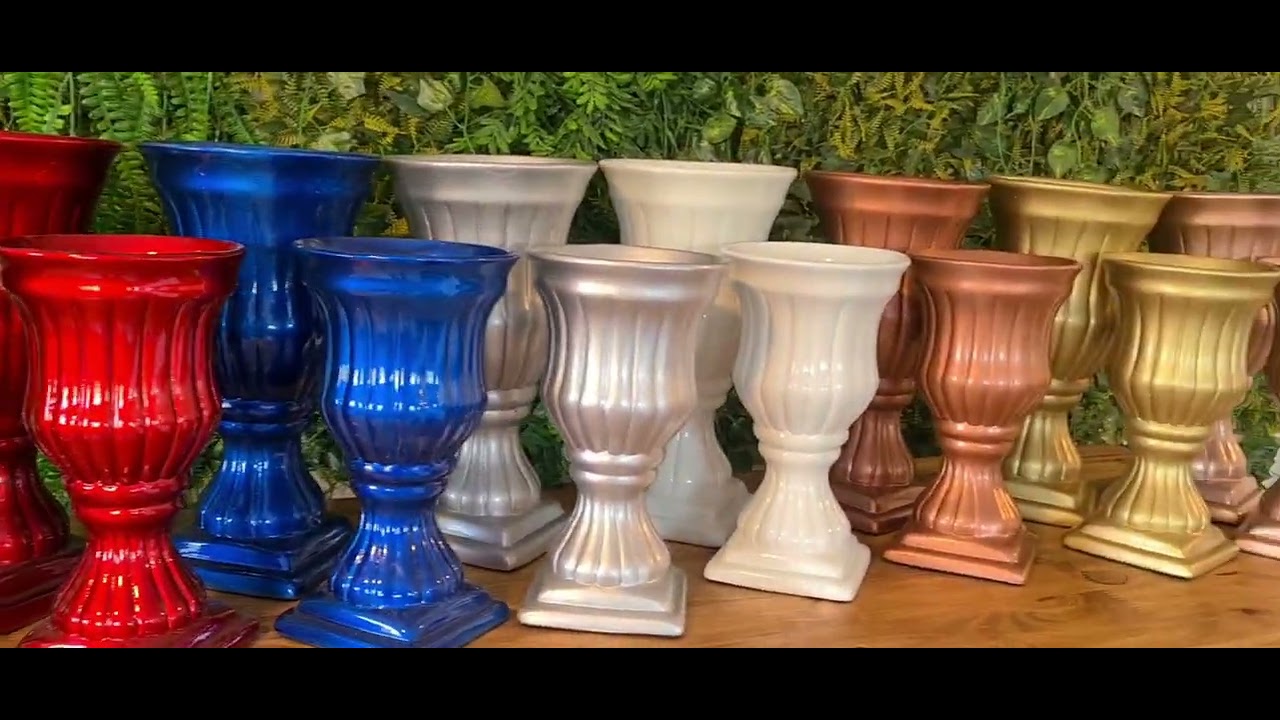 Kit vaso grego de 32cm e de 25cm 📦 - YouTube