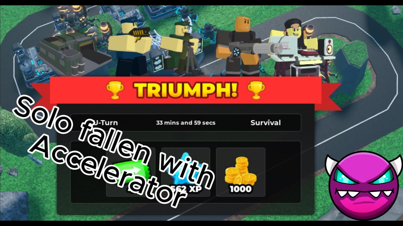 Solo fallen with accelerator| #roblox #tds #robloxgames - YouTube