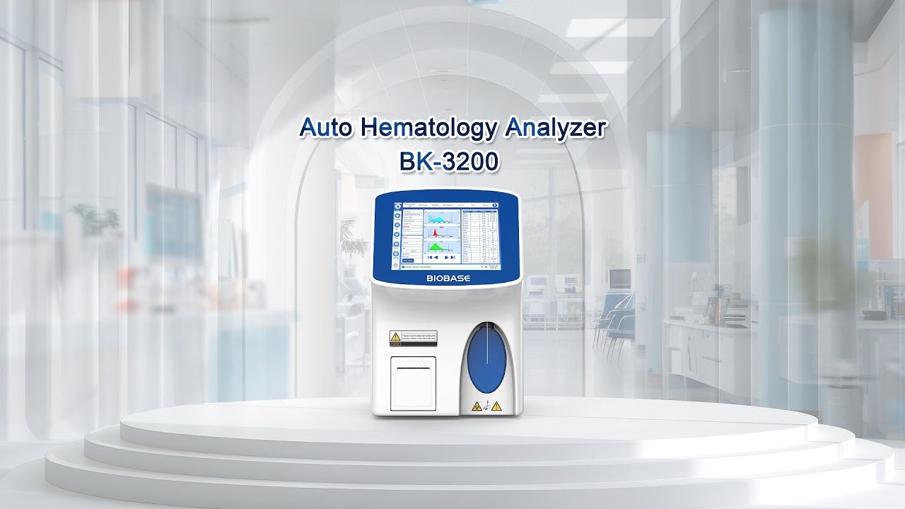 Auto Hematology Analyzer BK 3200 - YouTube