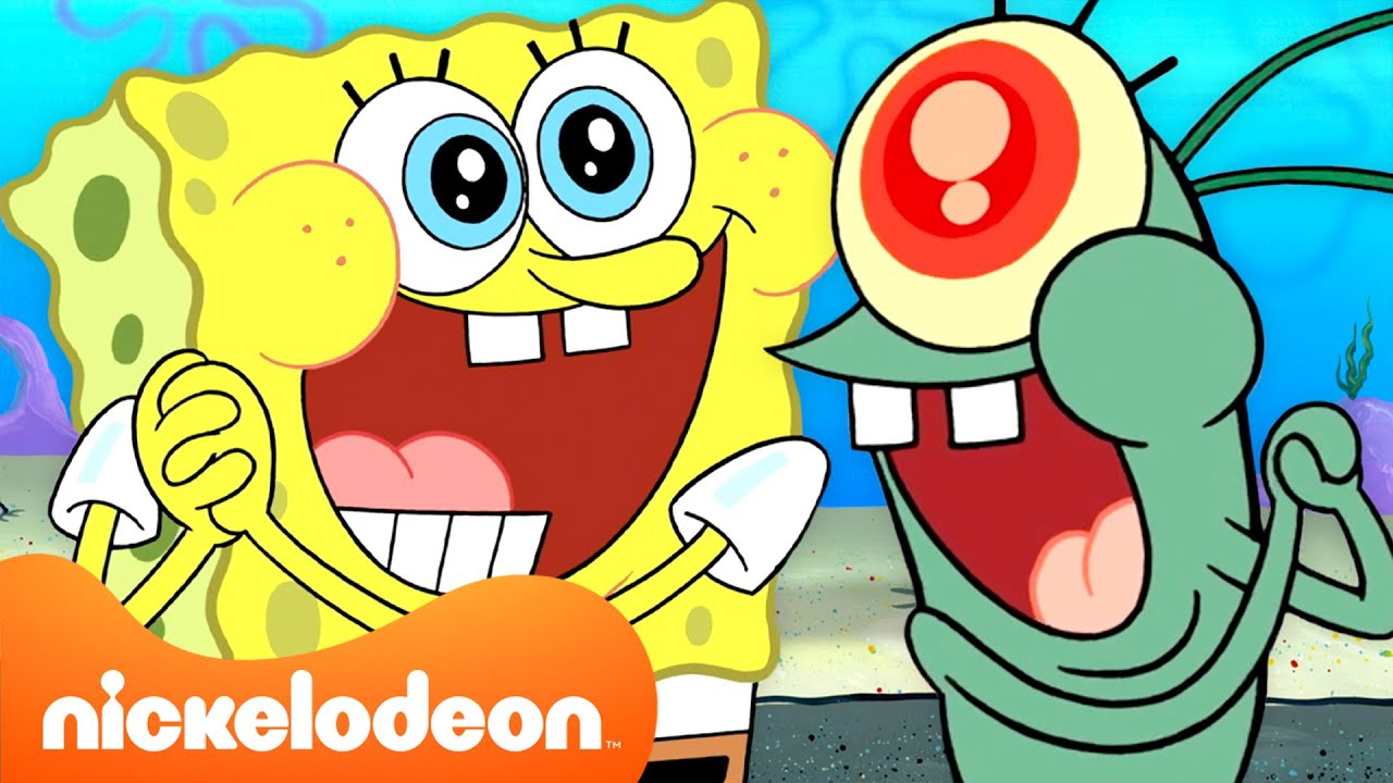Bob Esponja | ¡Los MEJORES EPISODIOS de Plankton en Bob Esponja! 👁️ ...