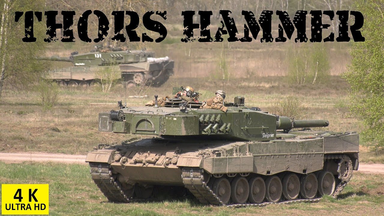 Thors Hammer! Leopard 2 A4NO MBT Forsvarets Telemark bataljon exercise ...
