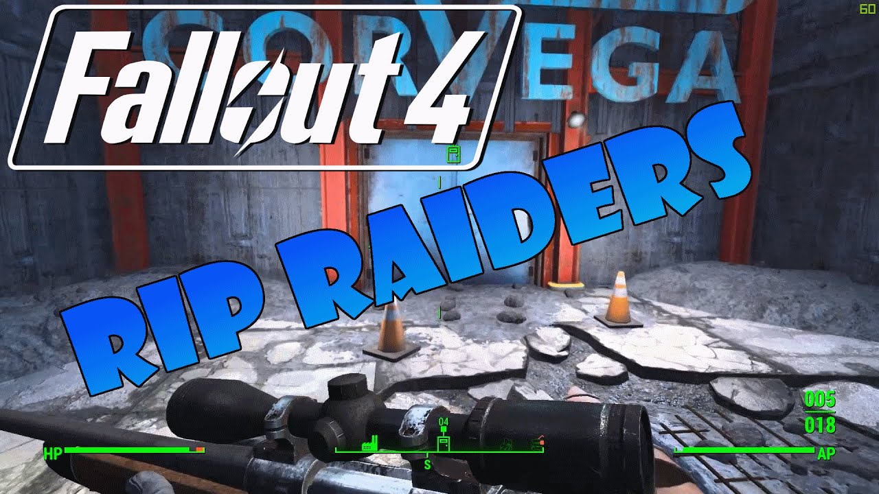 Fallout 4 - Long Range Gunfight at Corvega Assembly Plant - YouTube