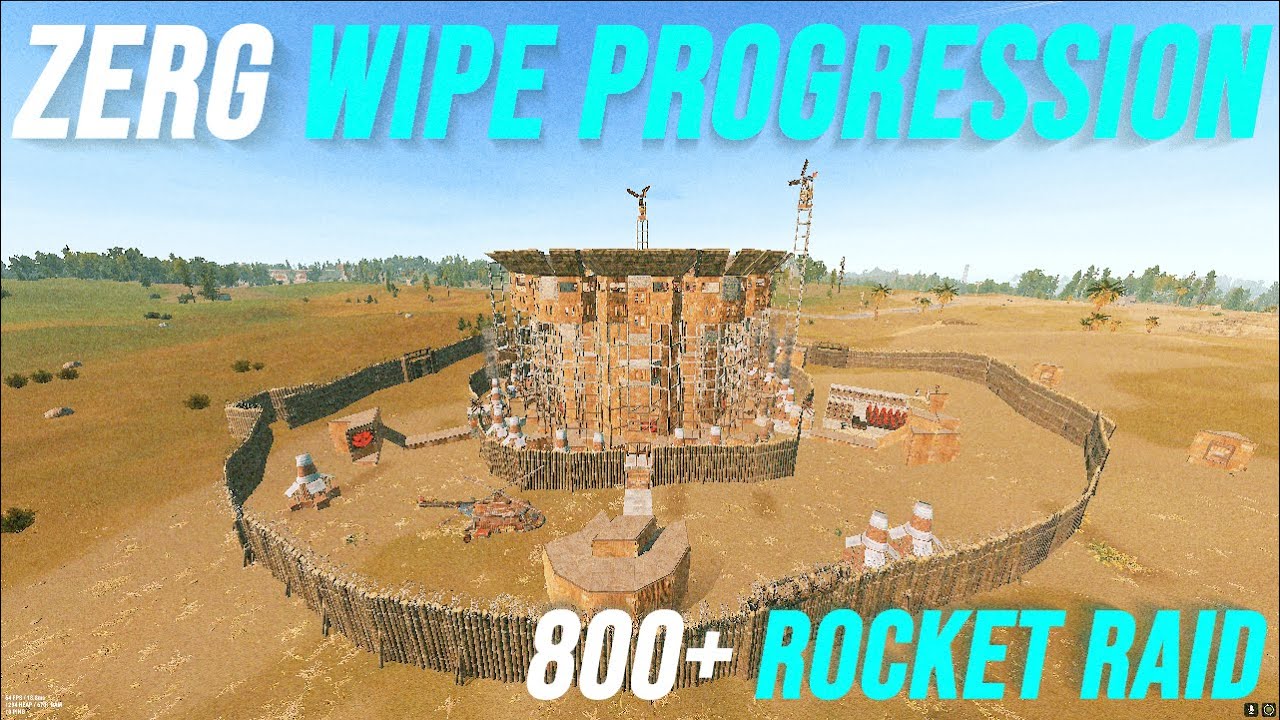 RUST ZERG PROGRESSION // 800 ROCKET RAID // VITAL EU MAIN - YouTube