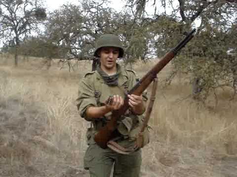 Blank M1 Garand Firing - YouTube