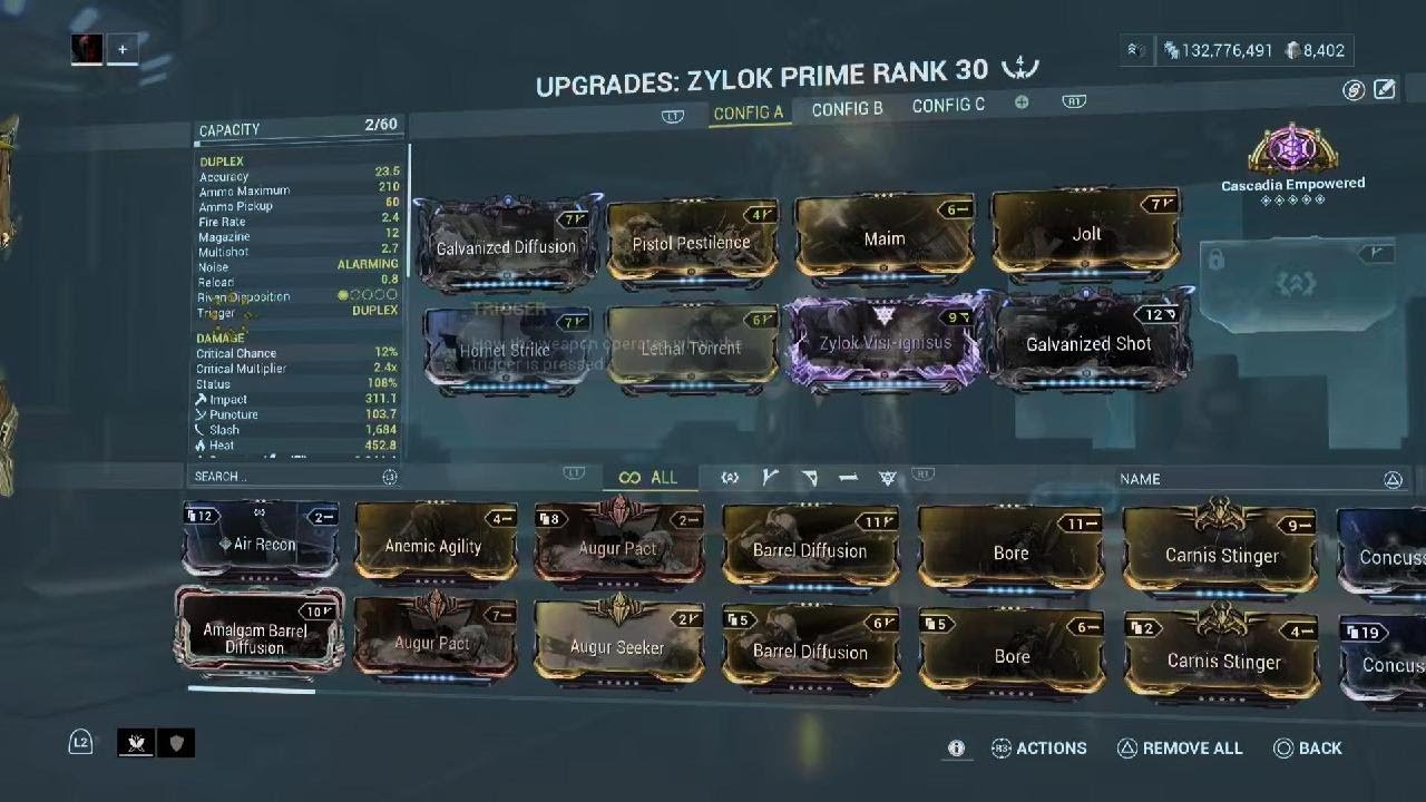 Warframe double action zylok prime incarnon build and test - YouTube
