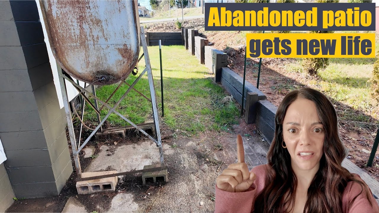 Abandoned Patio Renovation - New Patio, Old House - YouTube