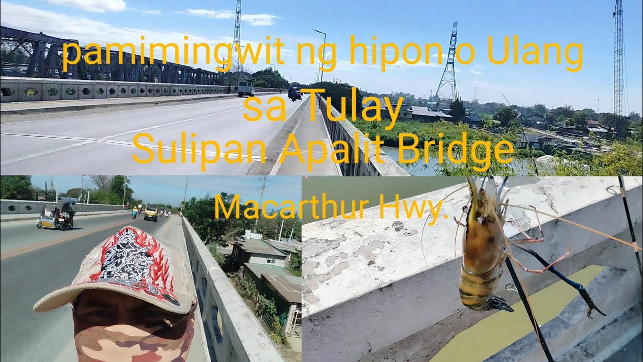 #pamimingwit ng (hipon o ulang) sa taas ng tulay. sulipan apalit Bridge ...