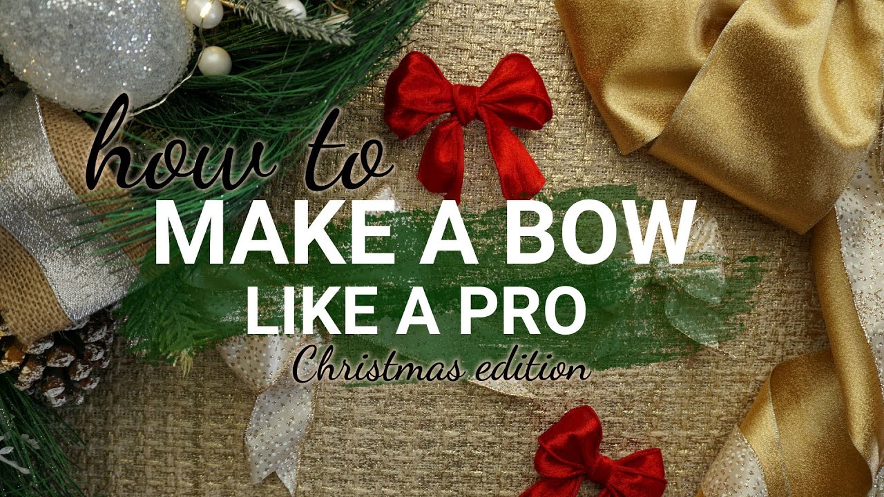 HOW TO MAKE RIBBON BOWS CHRISTMAS EDITION 2020 | fast & easy wired bow ...