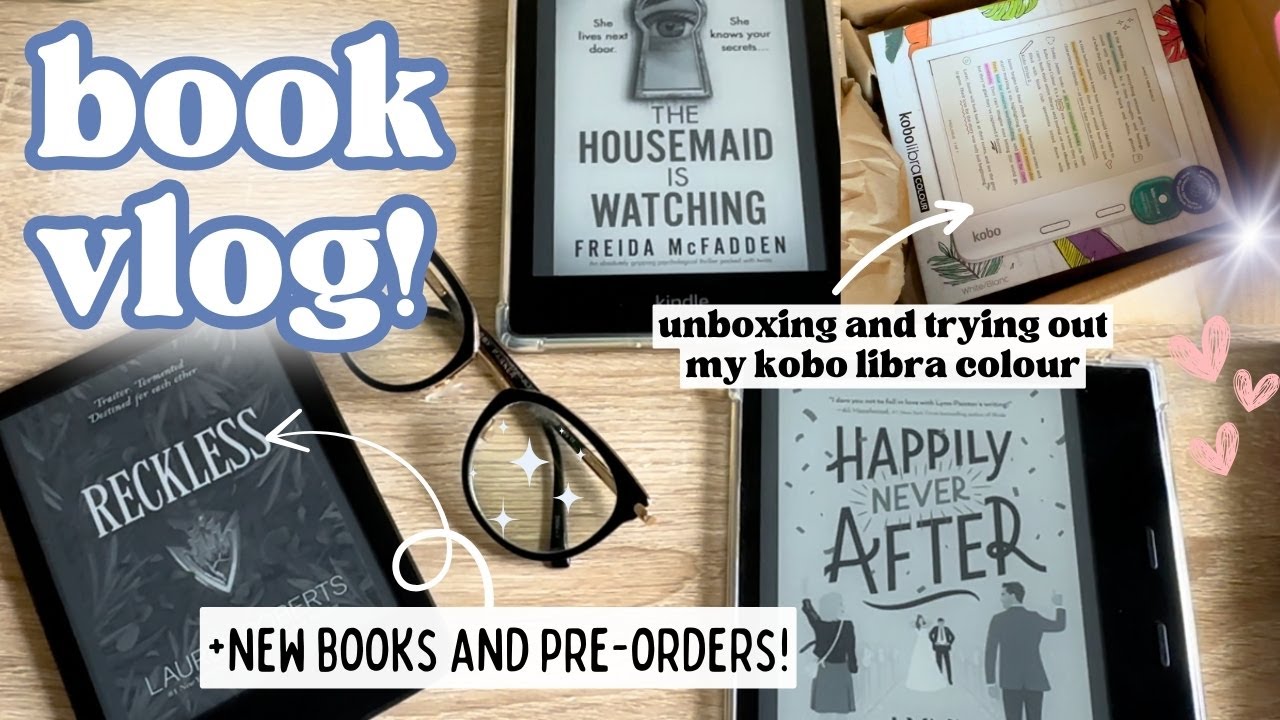 TRY THE KOBO LIBRA COLOUR AND READ WITH ME VLOG - KINDLE VS KOBO?! # ...