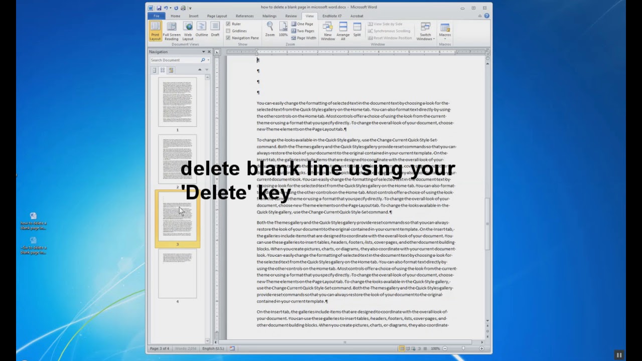 How To Delete An Extra Page In Word YouTube how-to-delete-an-extra-page-in-word-youtube
