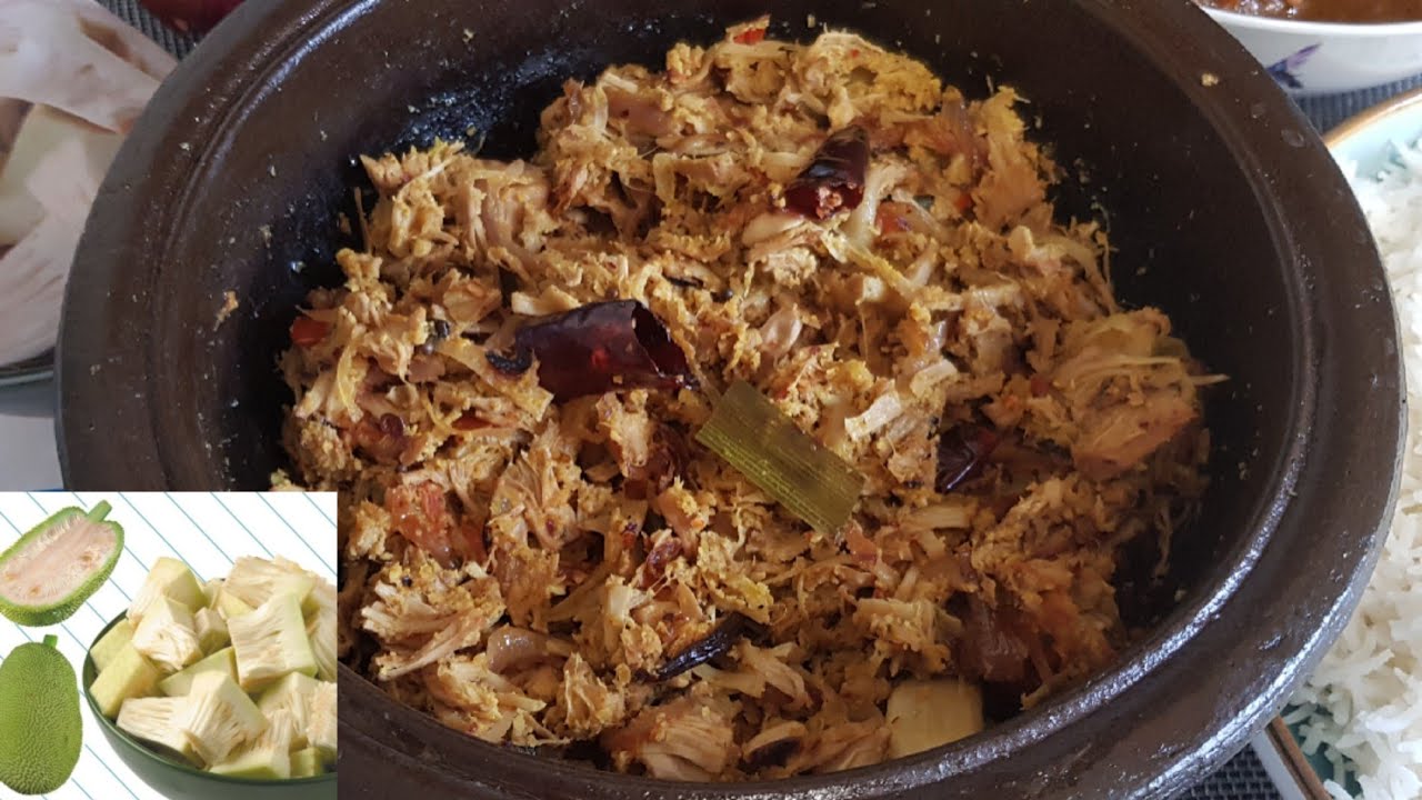 Sri lankan special polos mallum in an easy way | Baby Jackfruit with ...