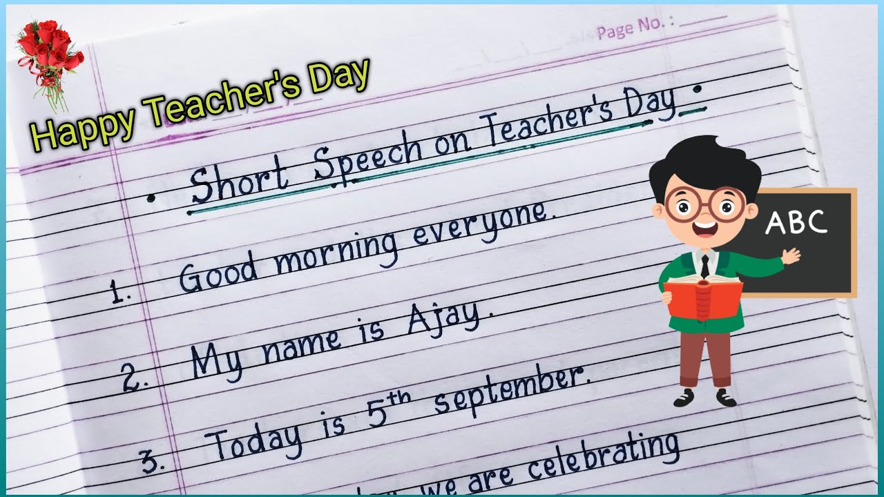 Short speech on teachers day in English / 10 lines speech on teachers ...