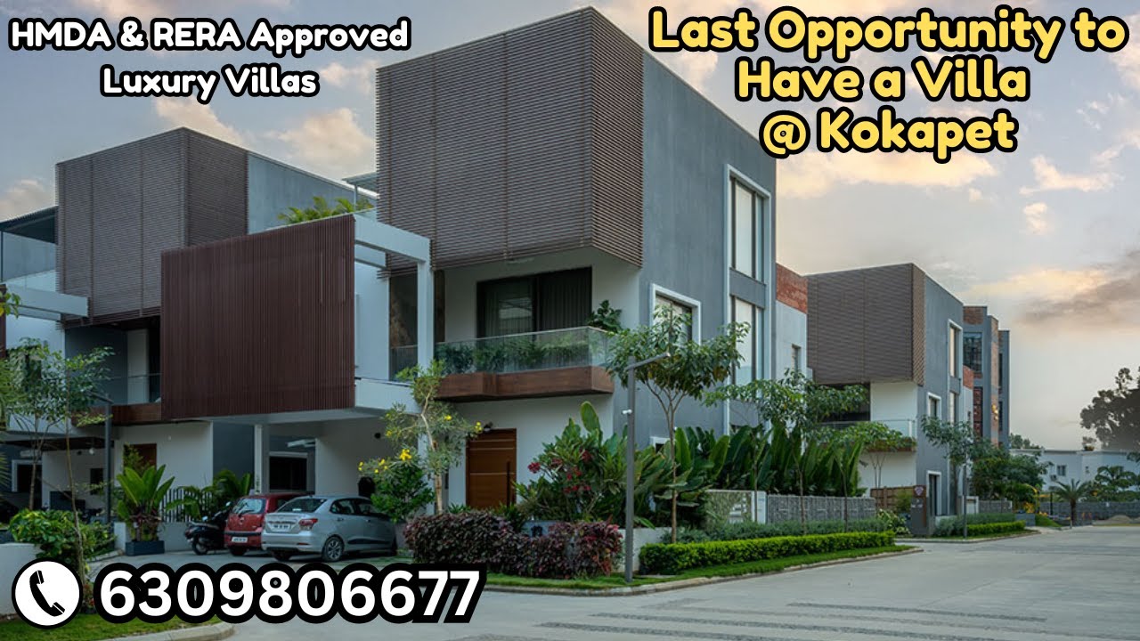 HMDA & RERA Approved Luxury Villas || Premium Gated Community Triplex ...