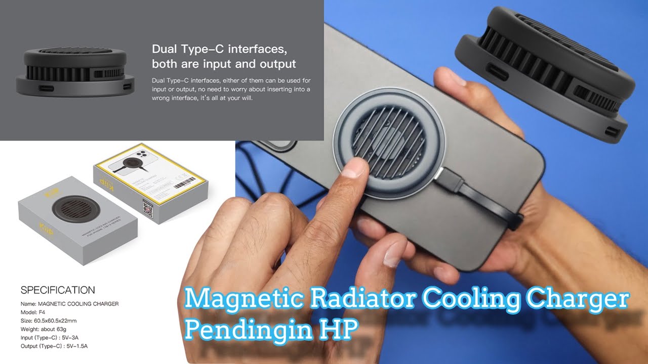 KiiP 🔥 F4 iP Magnetic Radiator Cooling Charger 🔥 Pendingin HP Fan ...