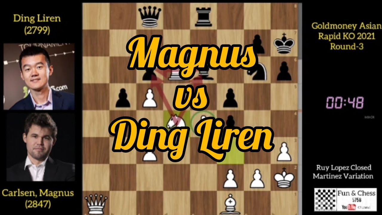 Skakmat tak terhindarkan - Magnus vs Ding Liren #rapidchess game - YouTube