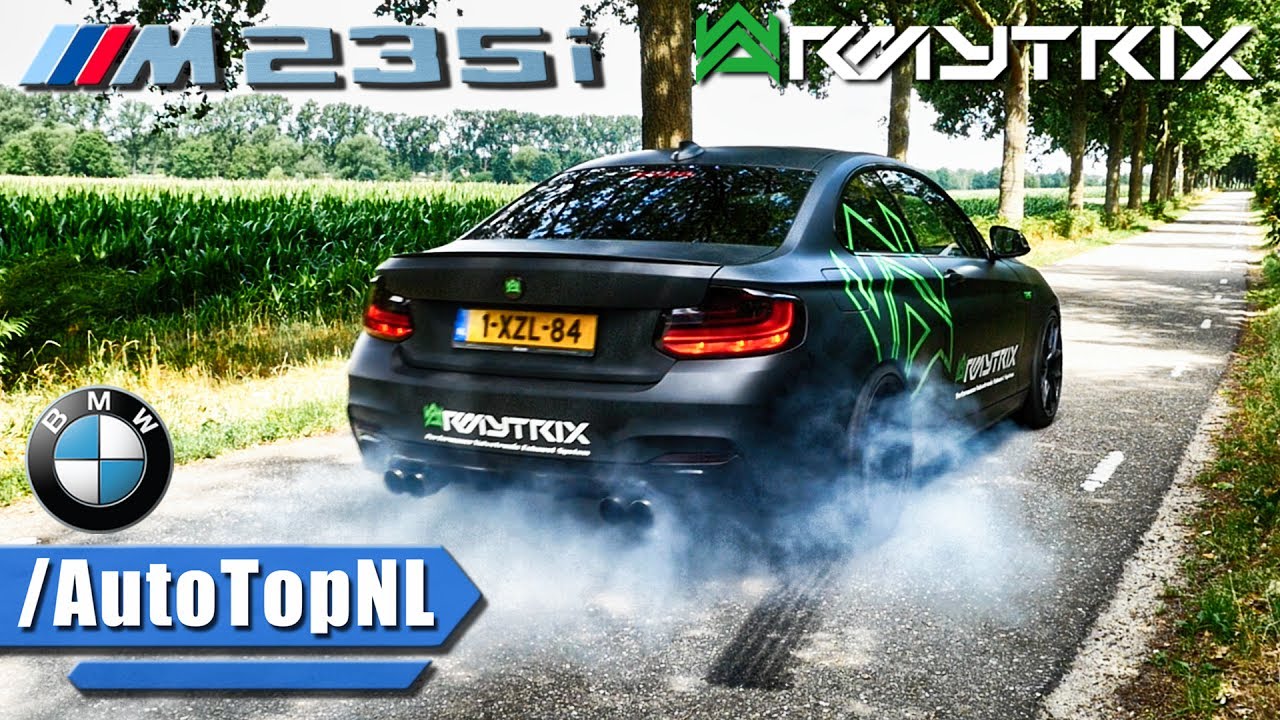 BMW M235i ARMYTRIX Exhaust SOUND Drive BURNOUT & LOUD Revs by AutoTopNL ...