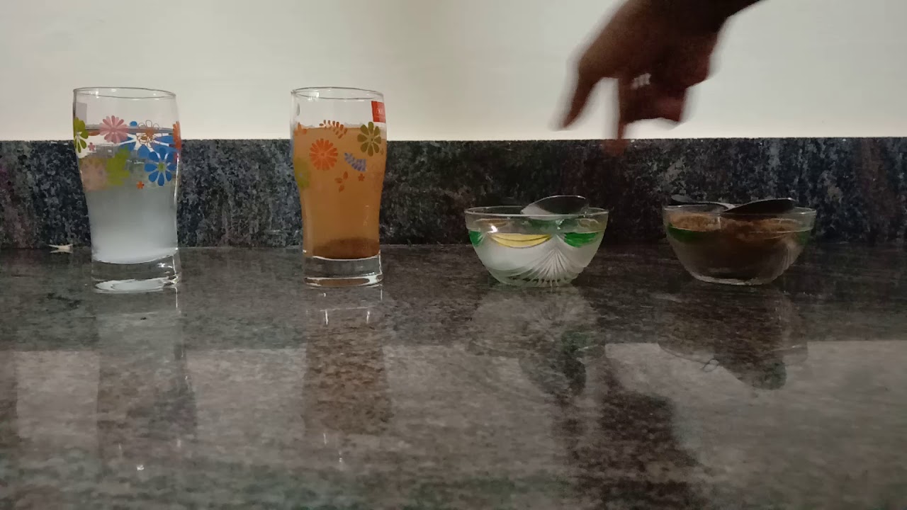 Soluble and insoluble liquid experiment |chemistry chapter 2 of class 9 ...