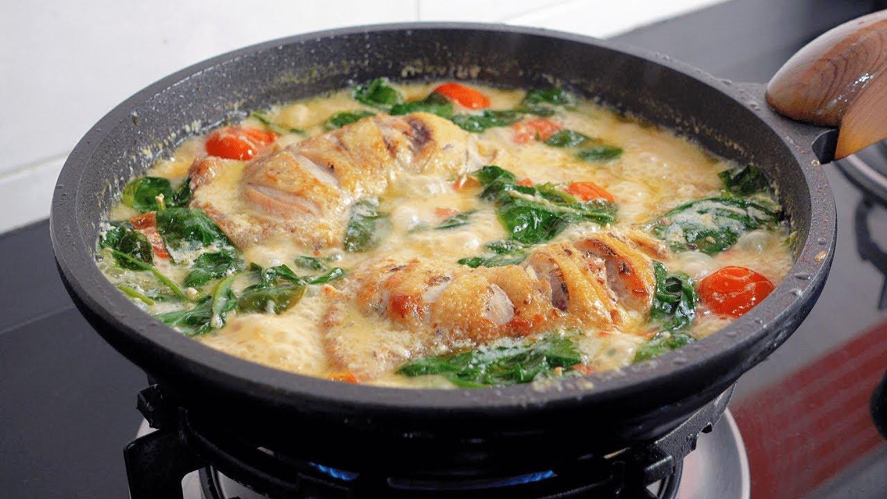 Creamy chicken recipe! Easy and tasty homemade recipe - YouTube