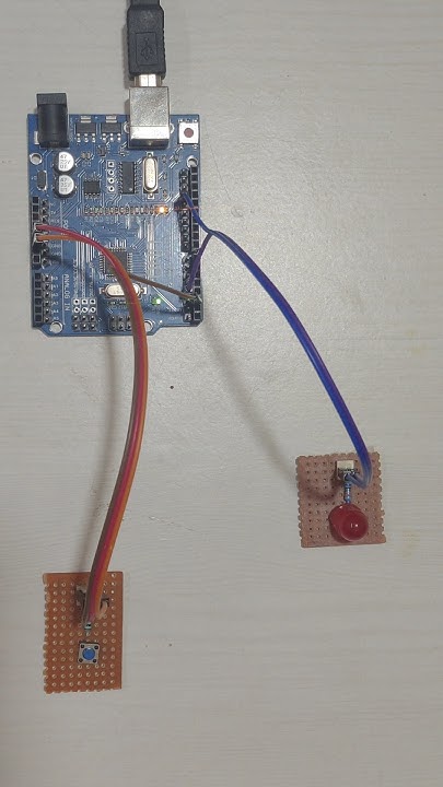 LED Control With Button Using Arduino Uno - YouTube