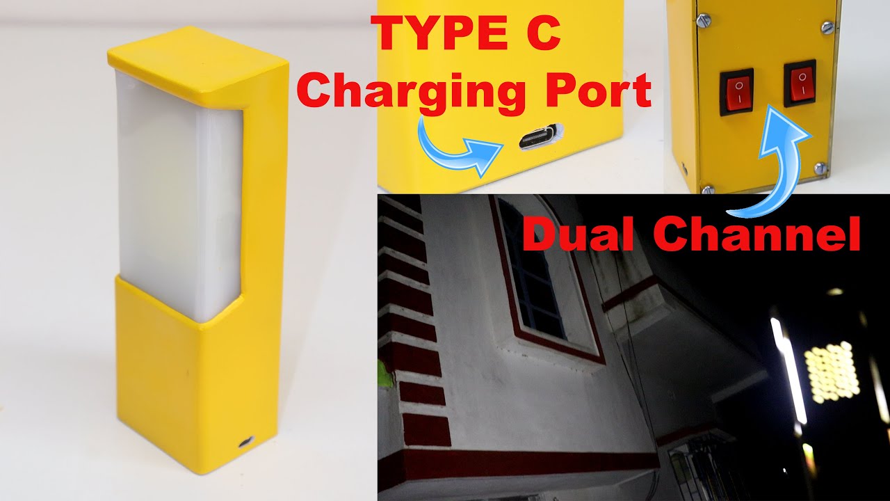 Make Your Own Powerful Table Emergency Light - YouTube