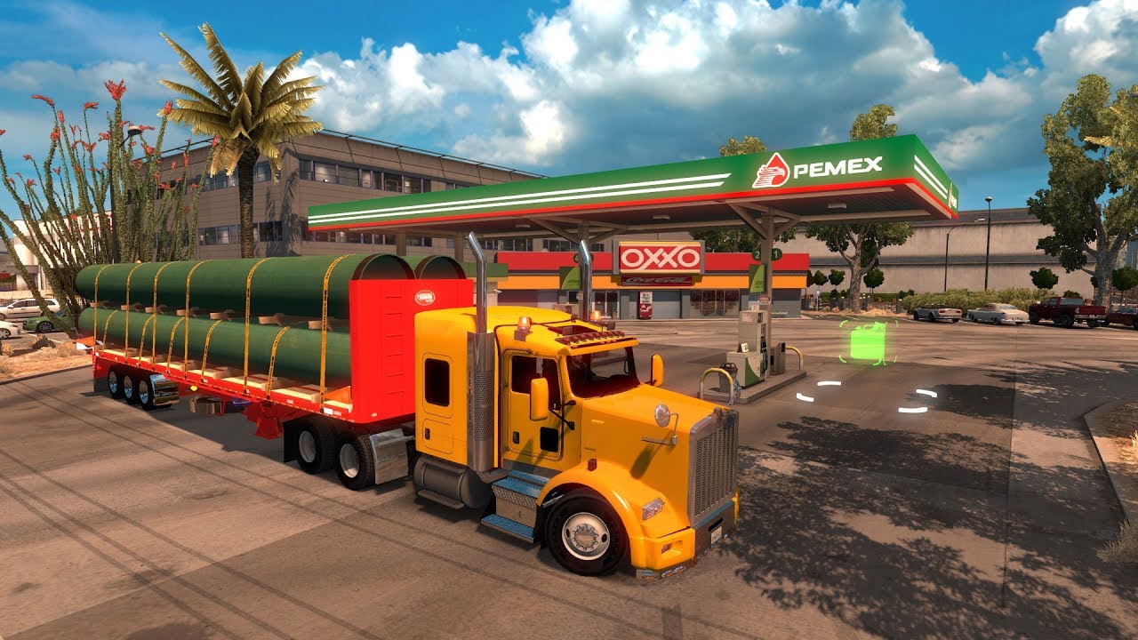 Kenworth T800 Trailer Plana Ferbus | OXXO y PEMEX Mapa de México ...