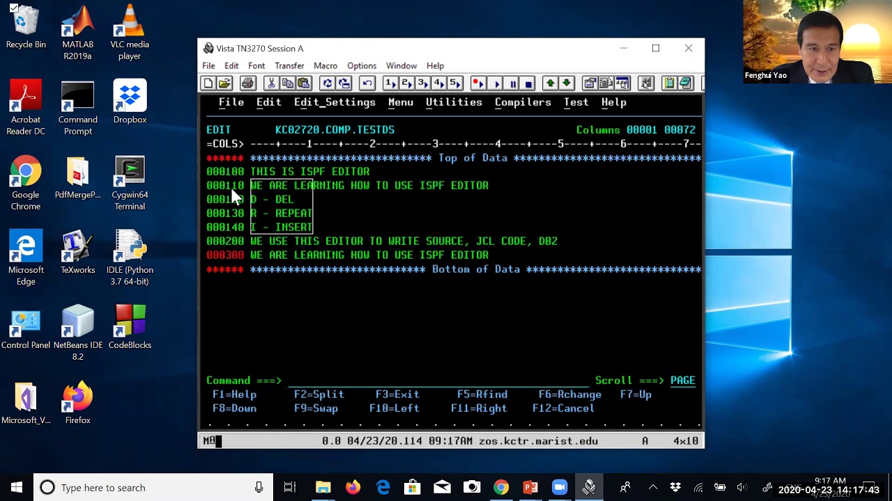 zOS (2) ISPF Editor - YouTube