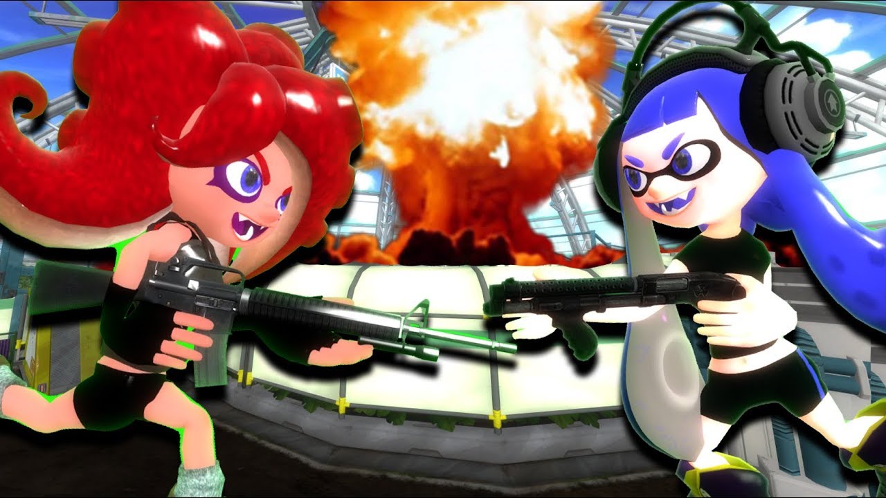 Splatoon but with actual guns - YouTube