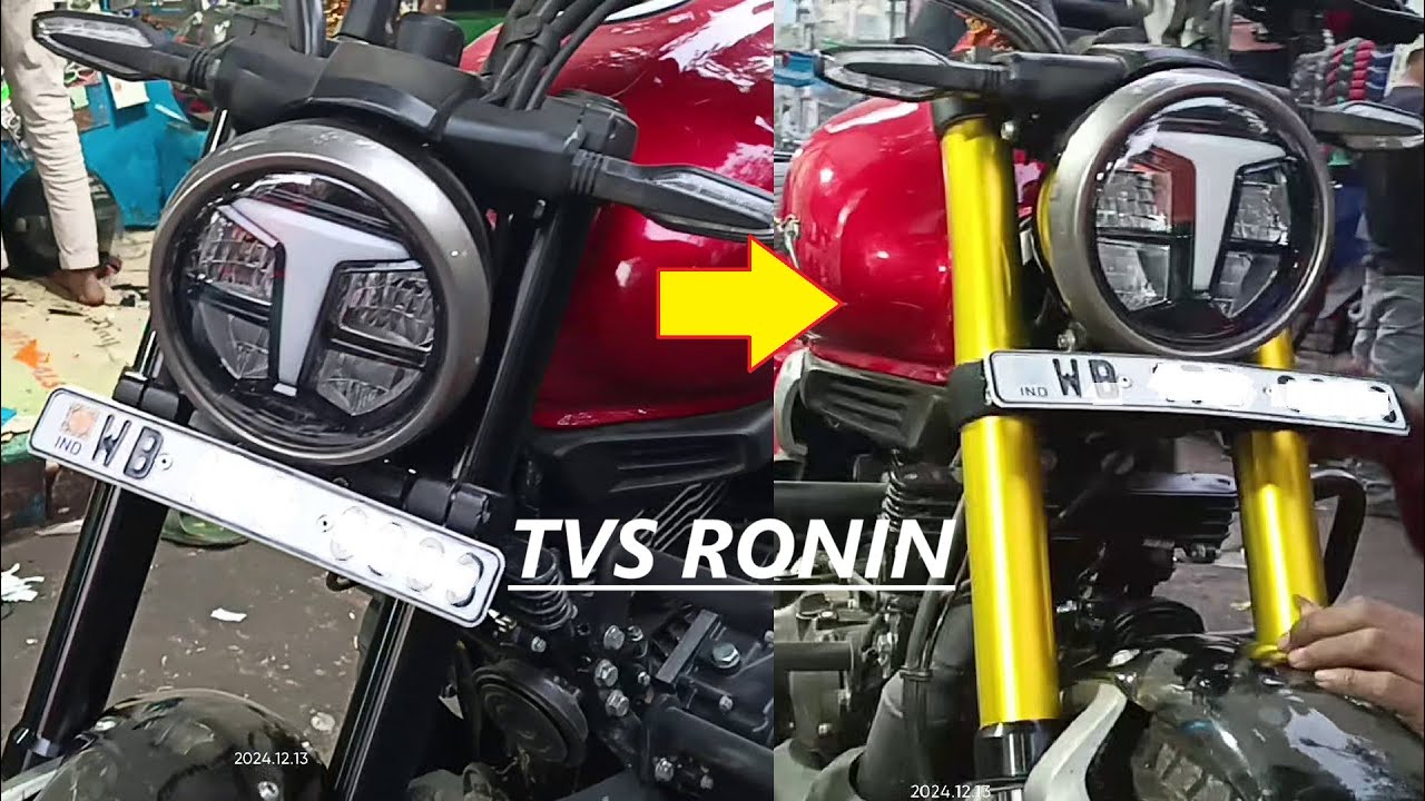 TVS Ronin | Golden Shocker Wrap | Covert to TOP Model - YouTube