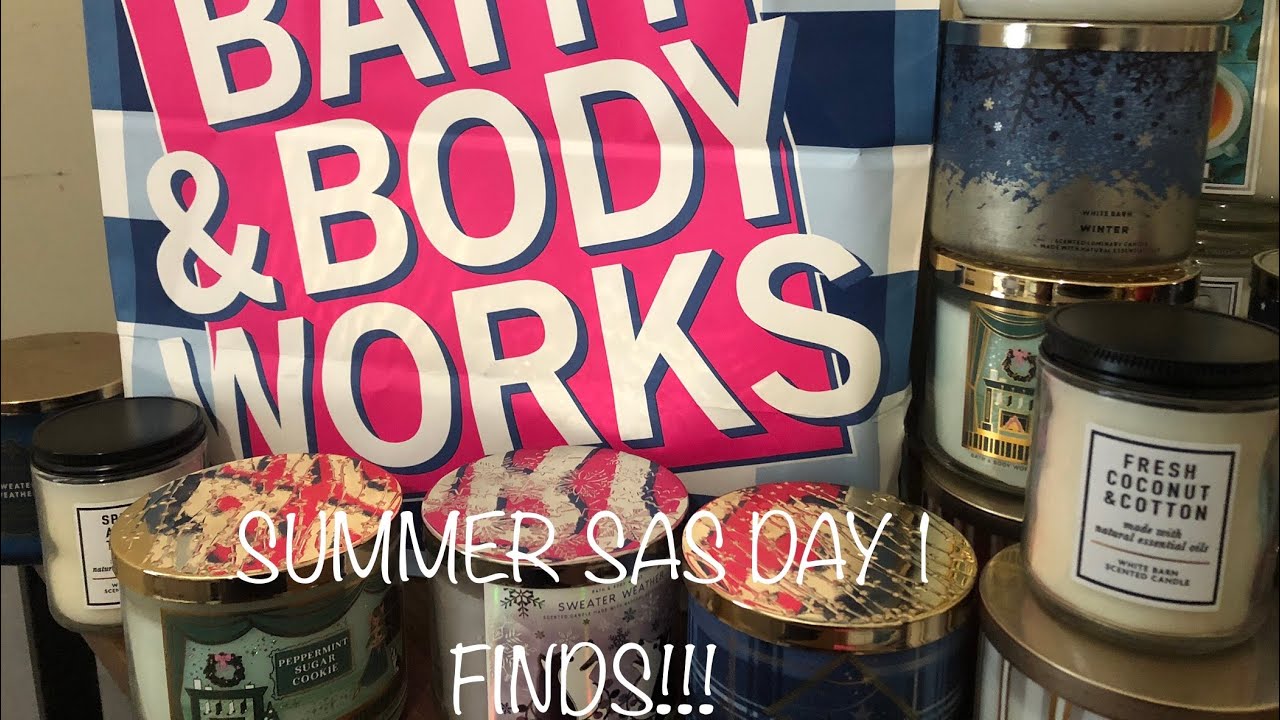 Bath and body works Summer SAS DAY 1 HAUL ☺️🎉 75% off only - YouTube