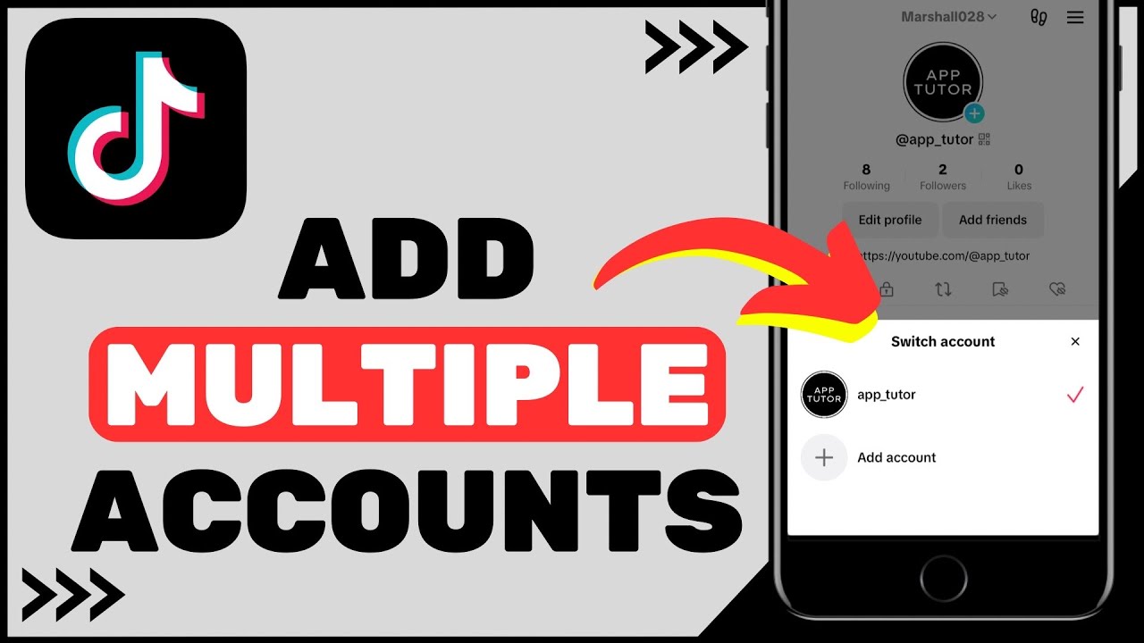 How to Add Multiple TikTok Accounts (iOS & Android) - YouTube