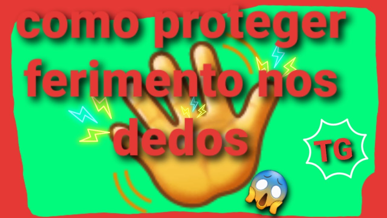 Como proteger ferimento nos dedos - YouTube