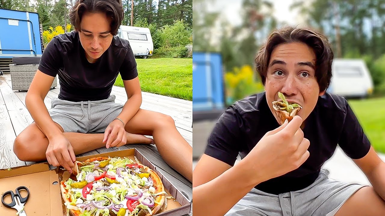 Trying Swedish Kebab Pizza For The First Time! - YouTube