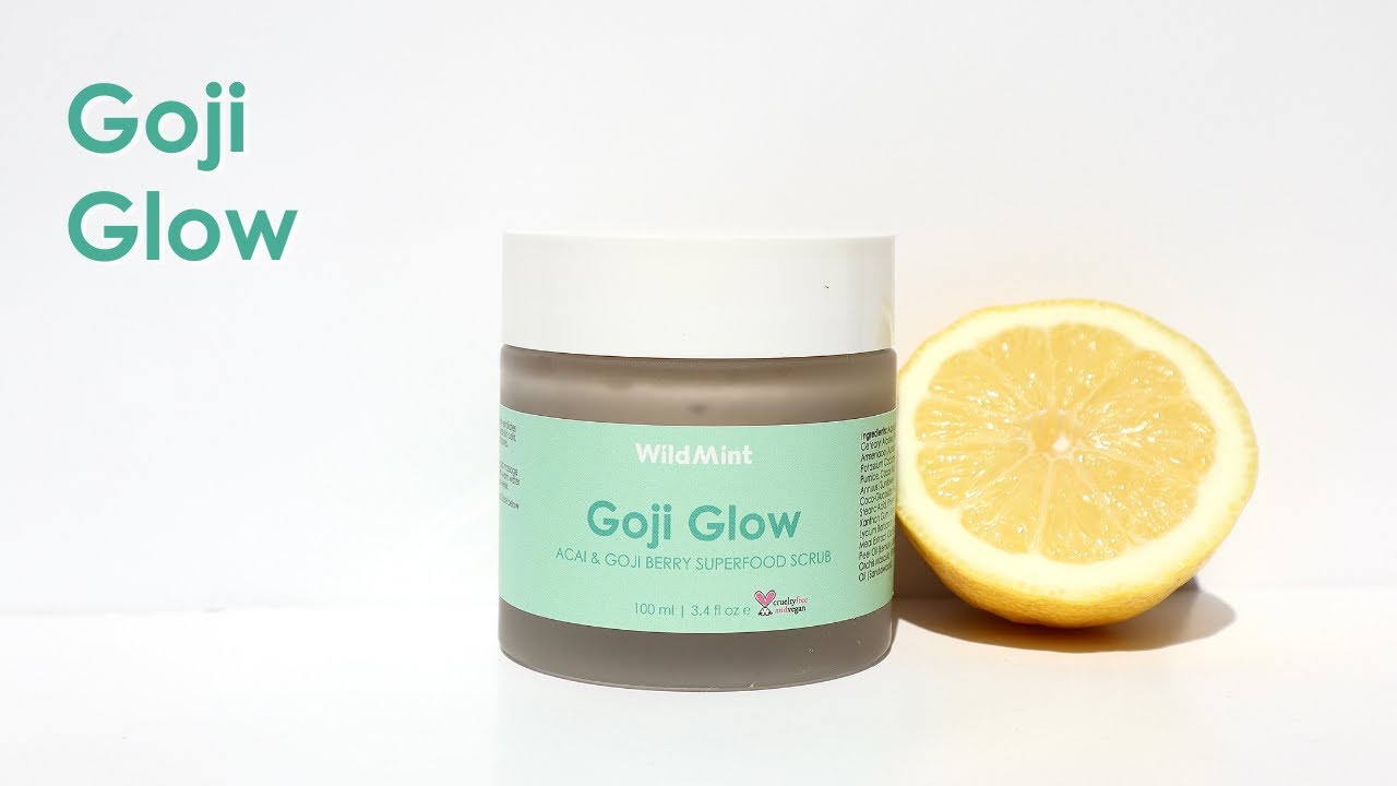 Goji Glow 🍋 Superfood Scrub - YouTube