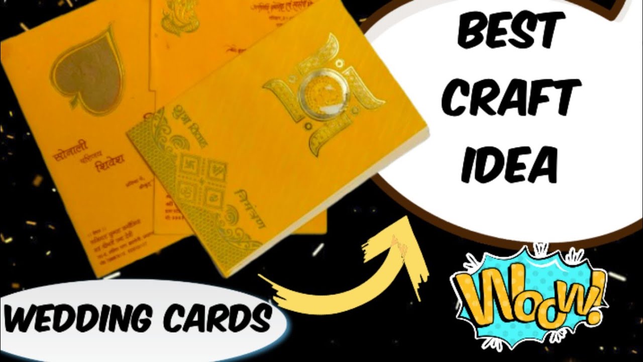 2 Different Craft Ideas From Wedding Cards||Reuse Wedding Cards||DIY ...