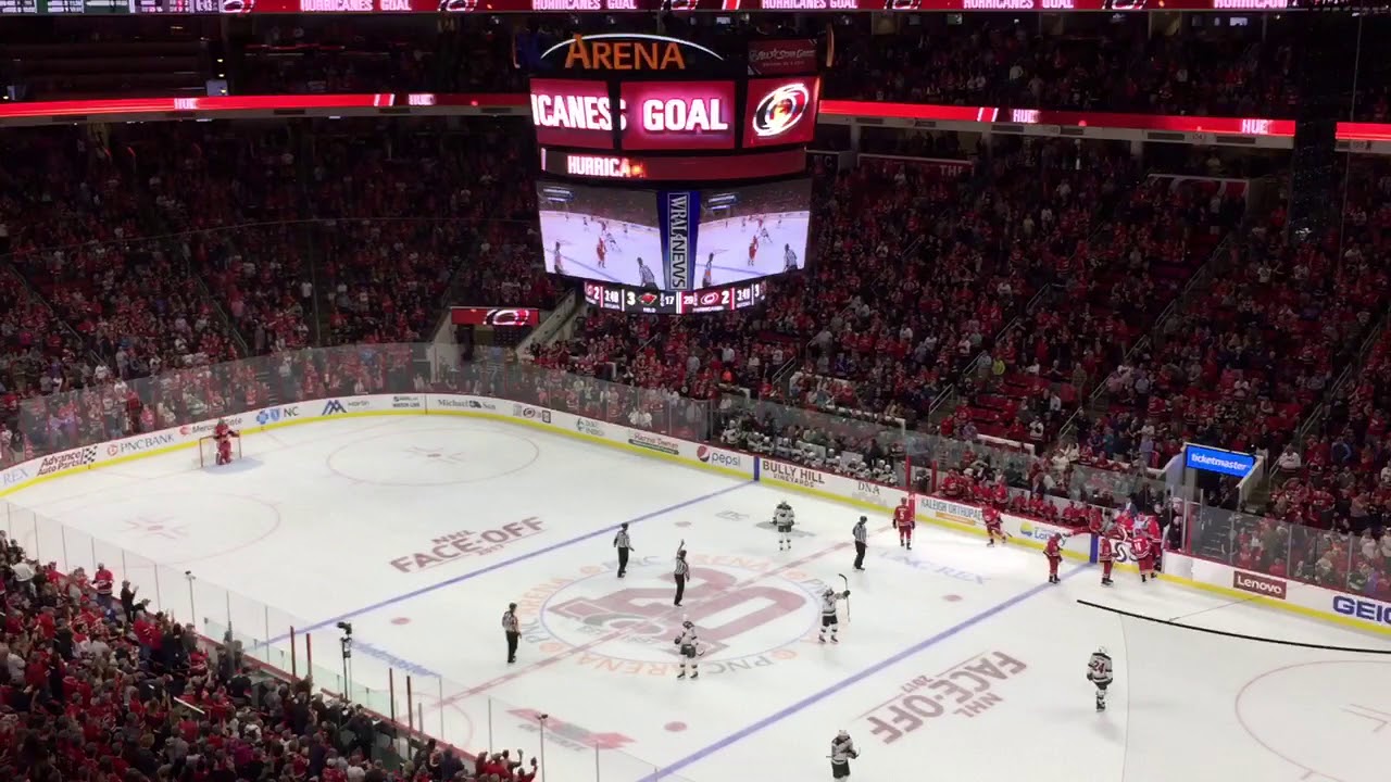 Carolina Hurricanes Goal vs. Minnesota Wild 10/7/17 - YouTube