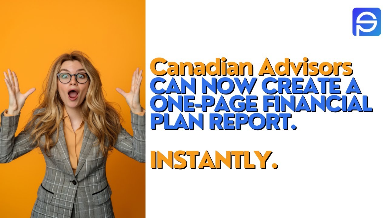How to create a customized, one page financial plan summary report ...
