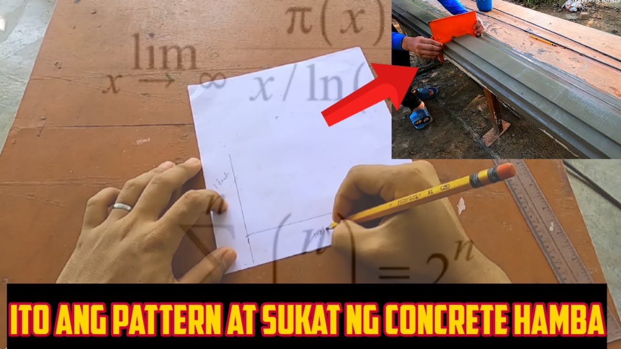 PAANO GUMAWA NG PATTERN NG CONCRETE HAMBA AT ANO ANG TAMANG SUKAT ...