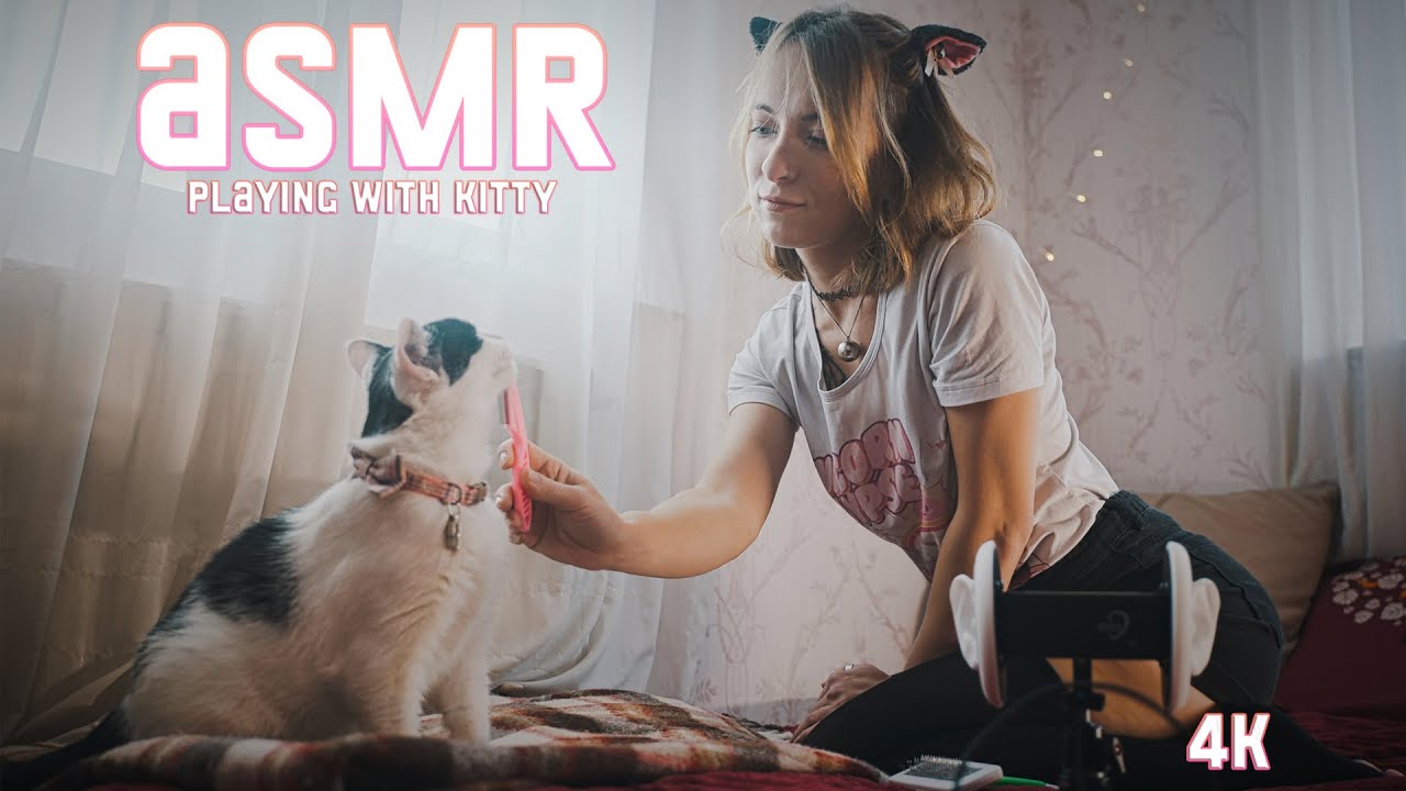 👂ASMR 4K PLAYING WITH KITTY 🐈 - YouTube
