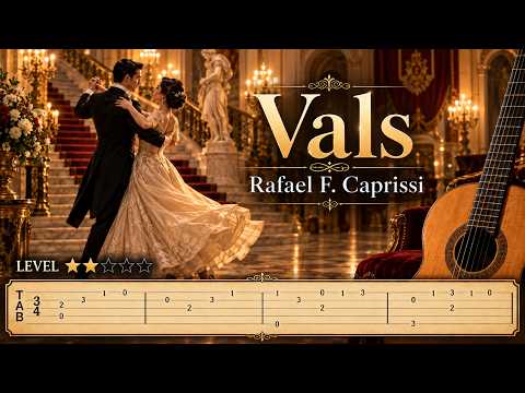 VALS 🎸 Rafael F. Caprissi | Tutorial para Guitarra Clásica + TABS