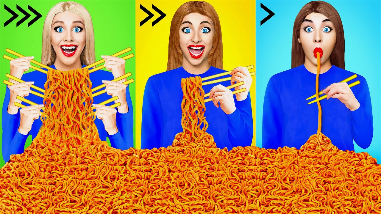 Desafío Comida Rápida, Media o Lenta por Multi DO Challenge - YouTube