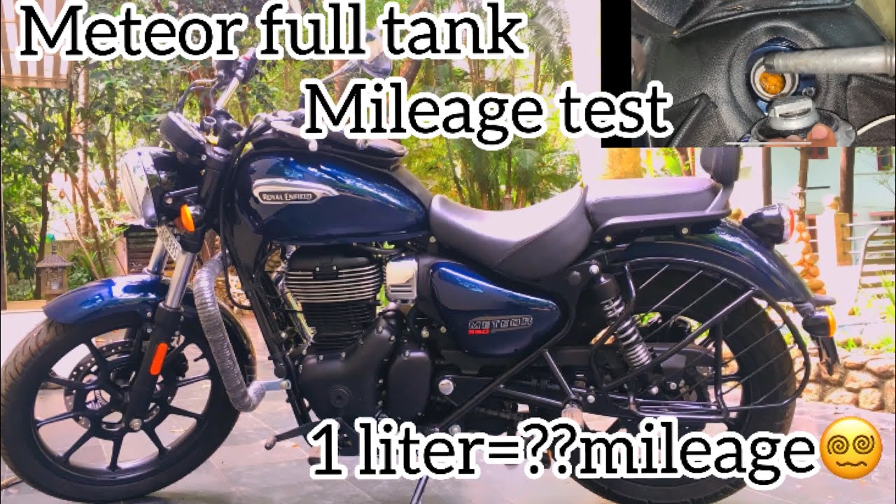 Meteor 350 mileage test / Tank full video / 1 liter = how much km ...