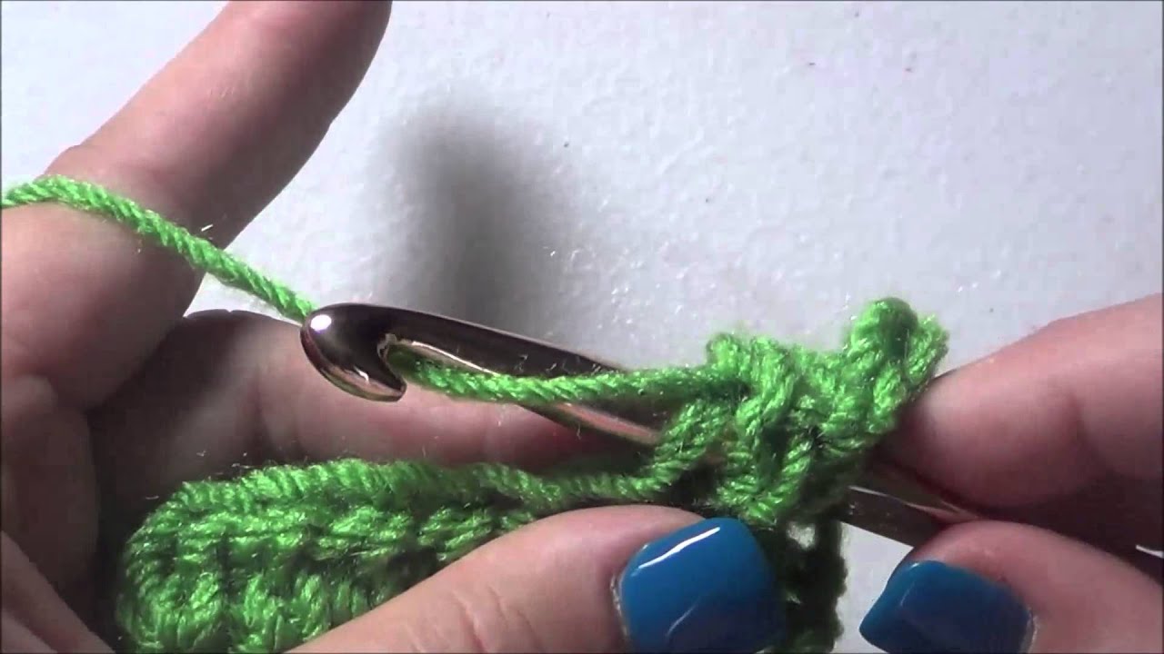 Double Crochet Right Handed - YouTube