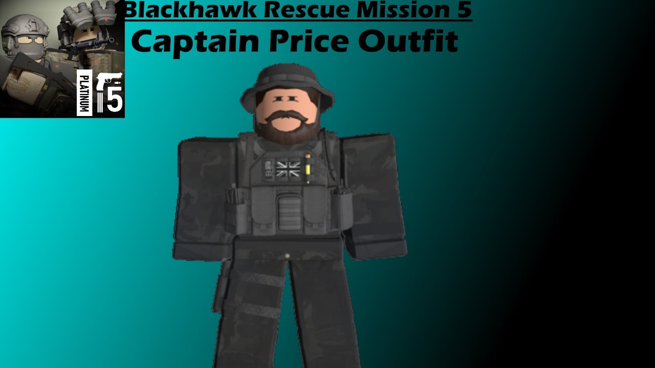 Roblox Blackhawk Rescue Mission 5: Captain Price outfit - YouTube