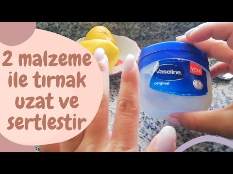 2 Malzeme İle Tırnak Uzatan ve Sertleştiren Krem