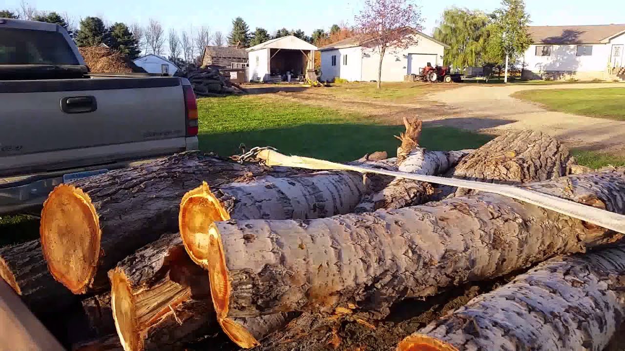 How To Unload Logs Without a Hoist | Part 1 - YouTube