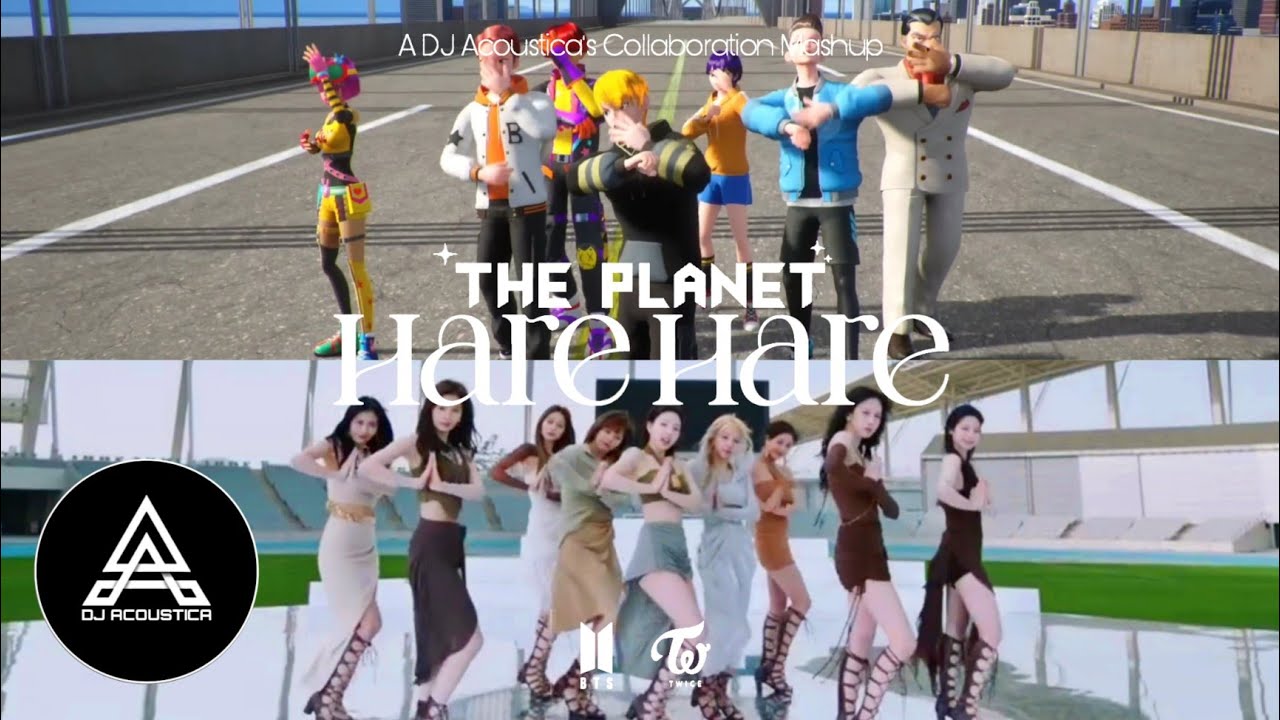 @BTS and @TWICE - Planet Hare Hare M/V - YouTube