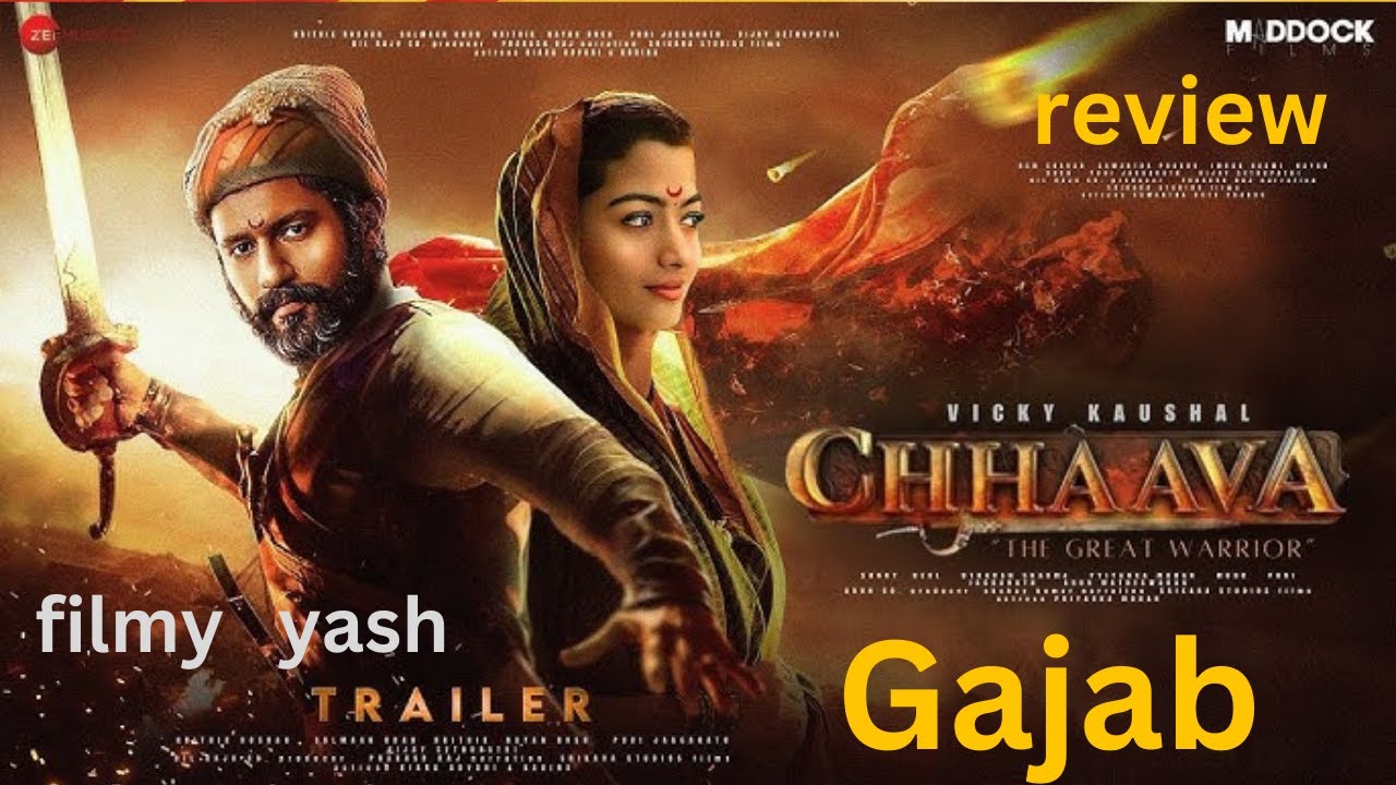 chhava teaser trailer review | filmy yash | vicky koshal | rashmika ...