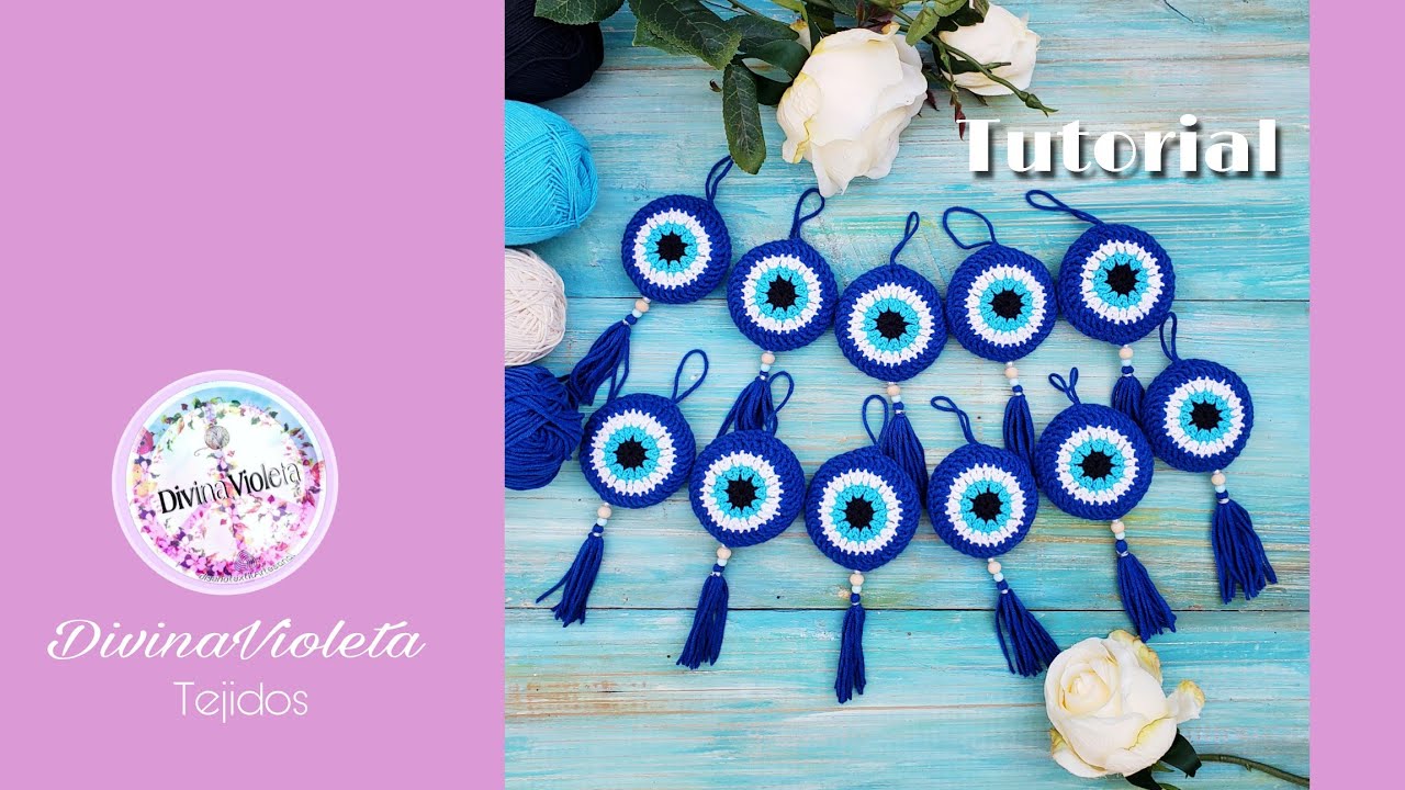 OJO TURCO O NAZAR Tejido a Crochet /Tutorial completo / paso a paso ...