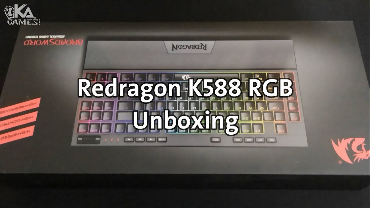 Redragon K588 RGB Unboxing - YouTube
